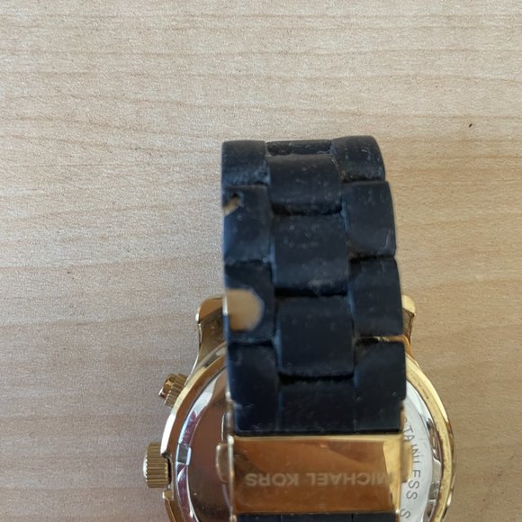 Michael Kors | Accessories | Michael Kors Black Catwalk Chronograph ...